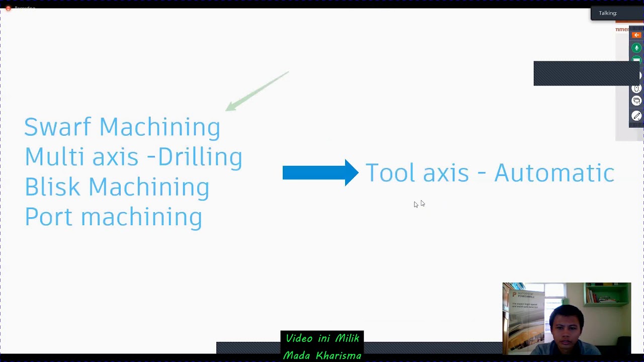 POWERMILL 5AXIS BASIC TOOLAXIS - YouTube