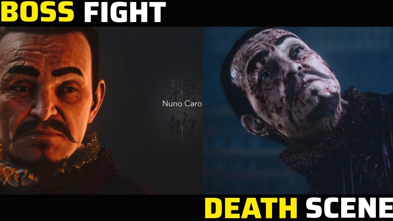 Assassin's Creed Shadows | Nuno Caro BOSS Fight & Death Scene ENDING ...