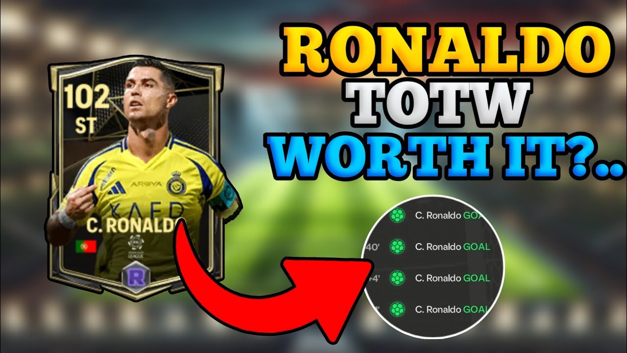 TOTW Ronaldo is Worth it?.. | FC MOBILE - YouTube