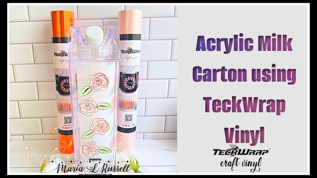 How to Create an Acrylic Milk Carton With TeckWrapCraft Vinyl Decals ...