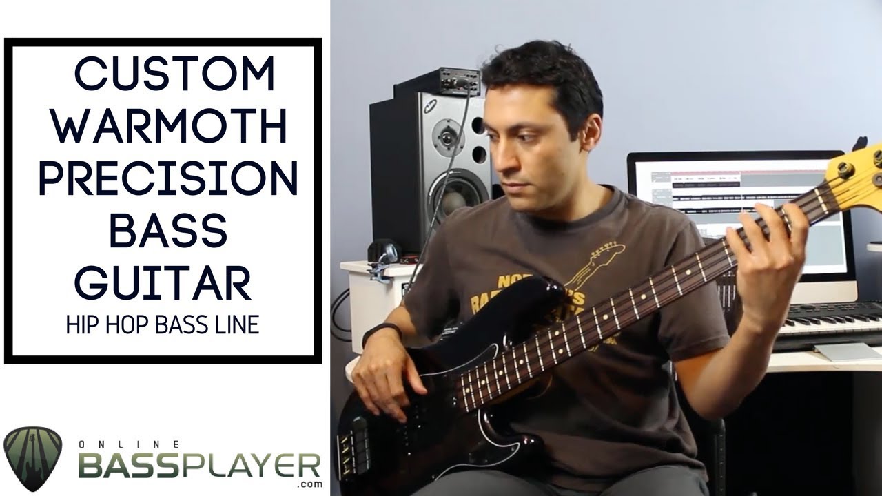 Custom Warmoth Precision Bass Guitar - Hip Hop Bass Line - YouTube