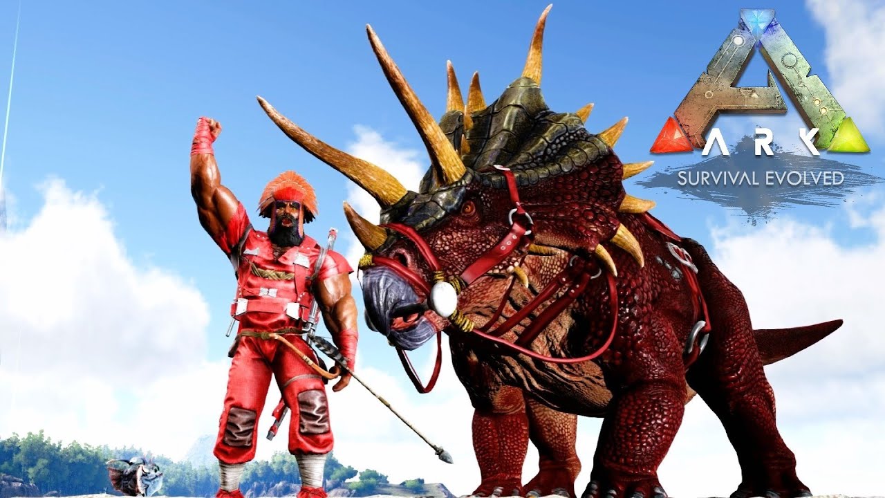 Building Our First Base and Taming Our First Dino in Ark Survival ...