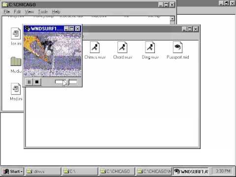 Microsoft Windows Codename Chicago Build 81 (January 1994) Surfing ...