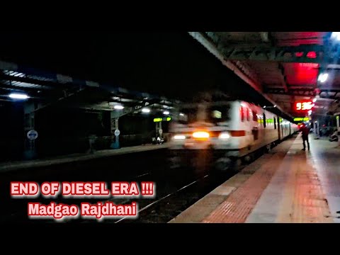 Starting Of New Era !! : First Electric Loco Run of MADGAO RAJDHANI in ...