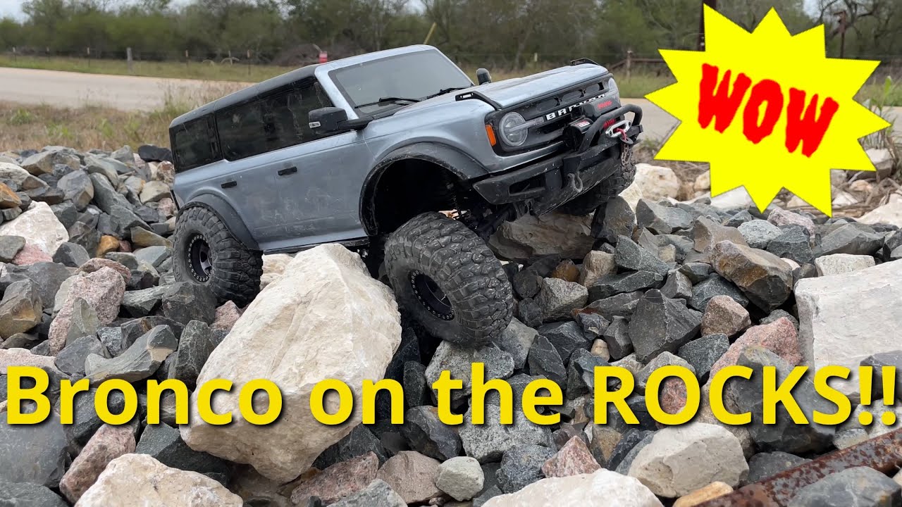 TRX4 BRONCO ON THE ROCKS!! - YouTube