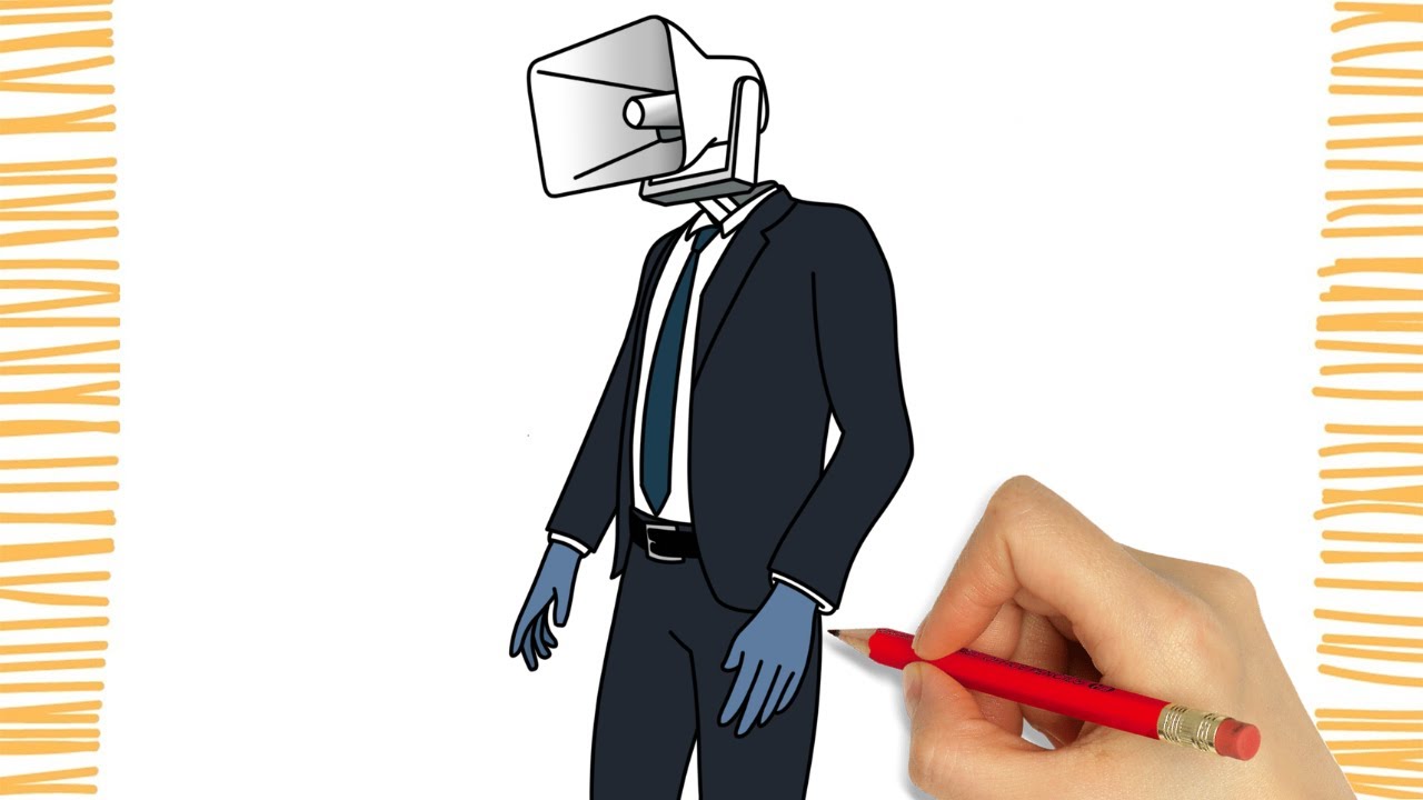 Como Dibujar a SIREN MAN I SKIBIDI TOILET I fácil - YouTube