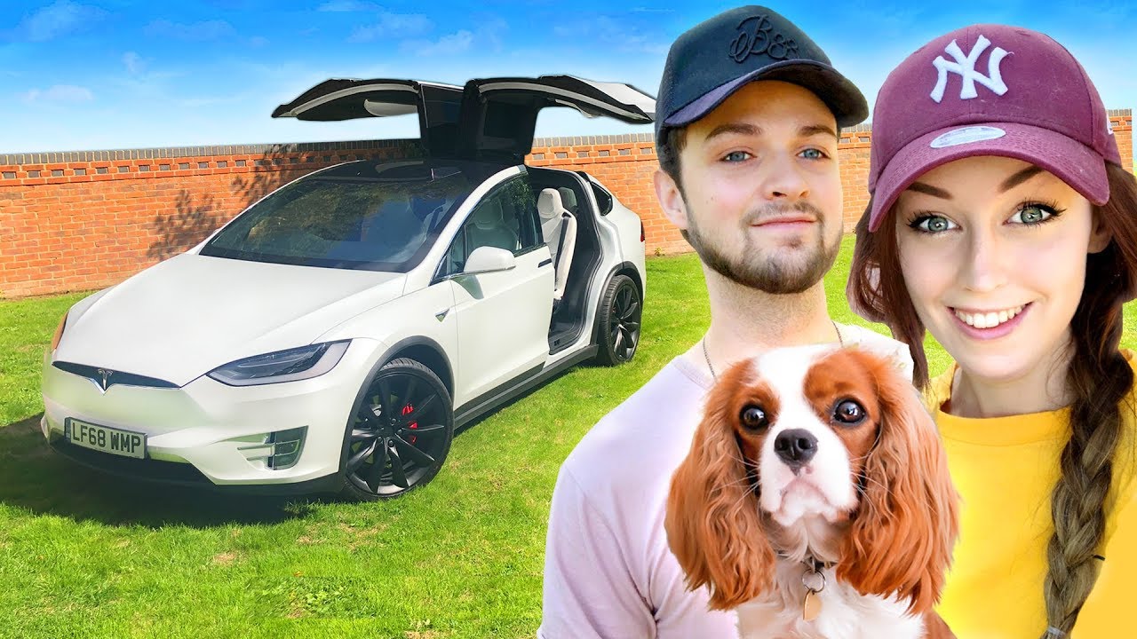 Ali-A + Clare's NEW CAR! 🚗 (Tesla Model X P100D) - YouTube