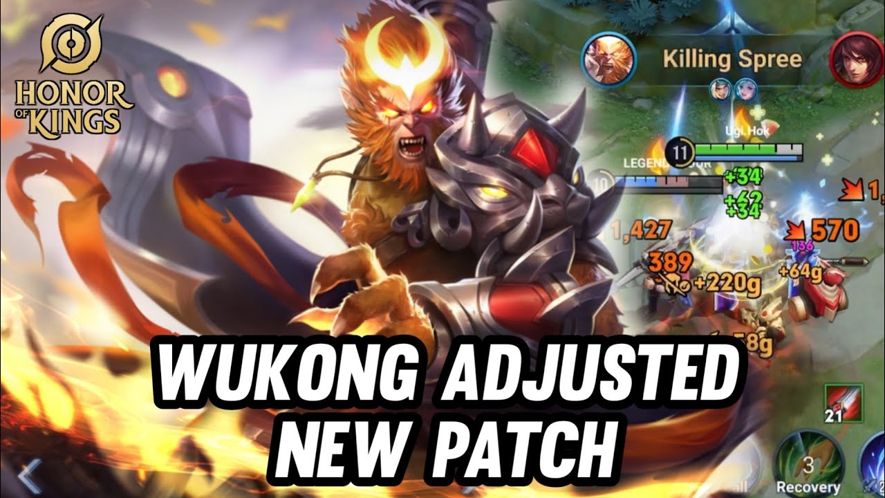 Honor Of Kings (Wukong) Wukong Adjusted New Patch - YouTube