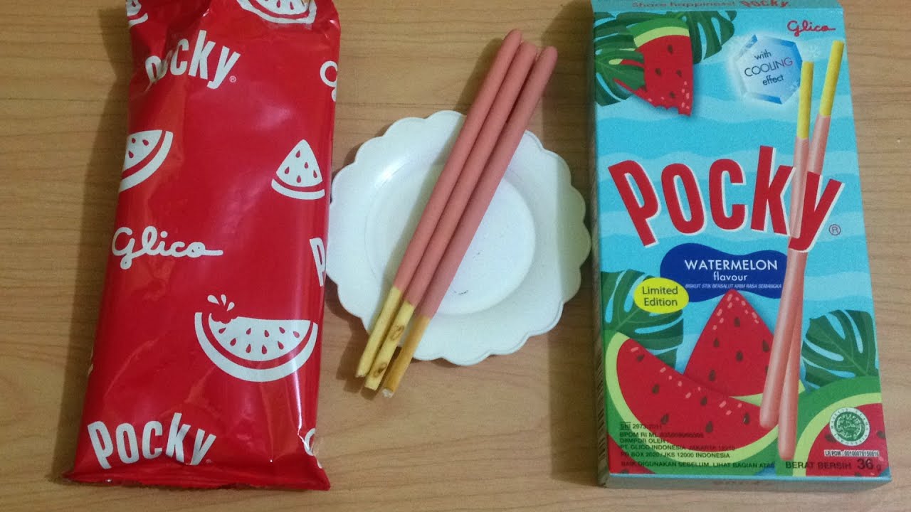 cc) pocky watermelon with cooling effect (limited edition) - YouTube