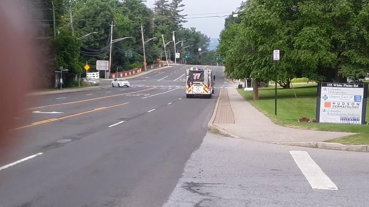 Tarrytown Engine 77 driving by 7-5-19 - YouTube