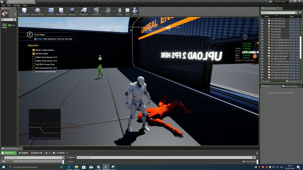 UE4.22.2 Advanced Mission And Notification System V3 Performance test ...
