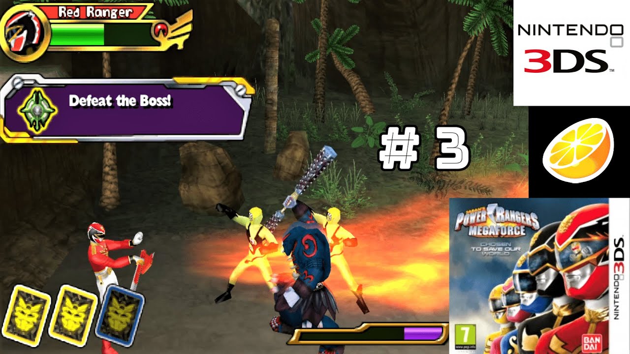 Power Rangers : Megaforce (2013) Nintendo 3DS Gameplay #3 in HD (Citra ...