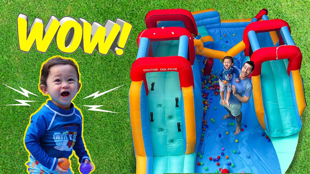 Surprising My 1 Year OLD Son With Giant INFLATABLE POOL in Our HOUSE! 🏠 ...