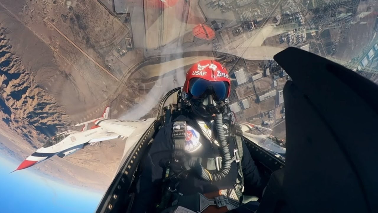 F-16 Cockpit: Fly with the Thunderbirds - YouTube