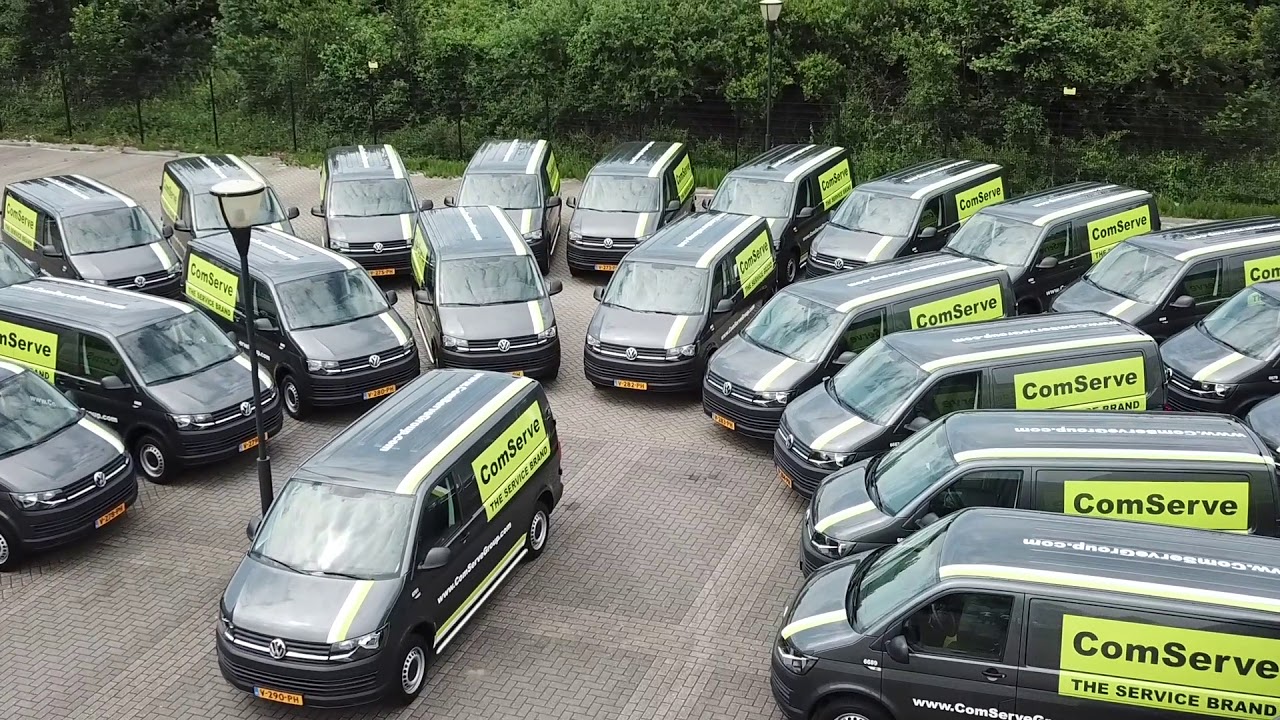 26 nieuwe Volkswagen Bedrijfswagens voor de ComServe Group - YouTube