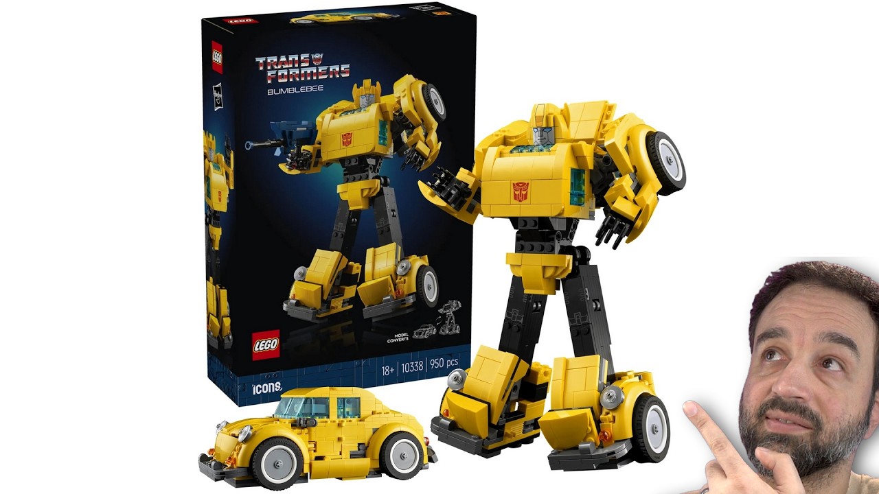 LEGO Icons Transformers Bumblebee 10338 official pics & my thoughts ...