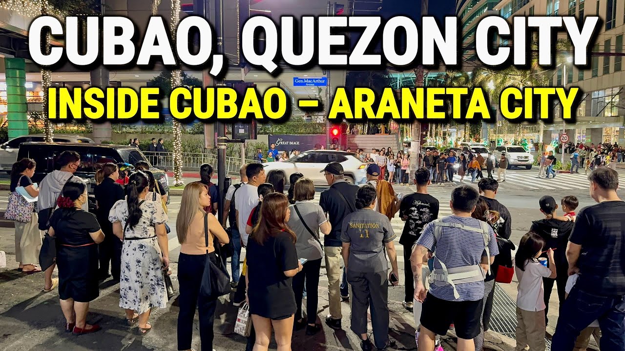 Philippines Walking Tour in CUBAO, QUEZON CITY 🇵🇭 Streets of Cubao ...