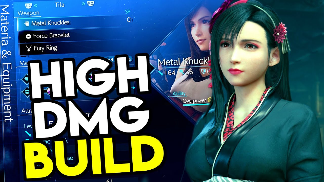Tifa BEST Damage Build METAL KNUCKLES | Final Fantasy 7 Remake - YouTube