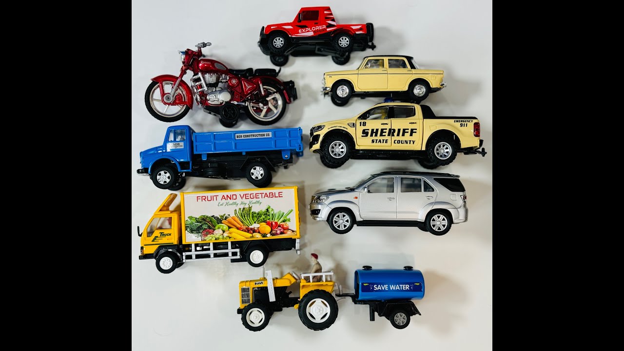 Centy Toy Collection: Mahindra Tractor, Gypsy, Fiat,Fortuner, Fruit ...