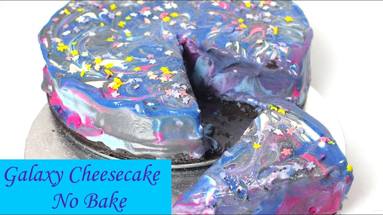 Galaxy Cheesecake No Bake - گیلیکسی چیزکیک - गैलेक्सी चीज़केक *COOK ...