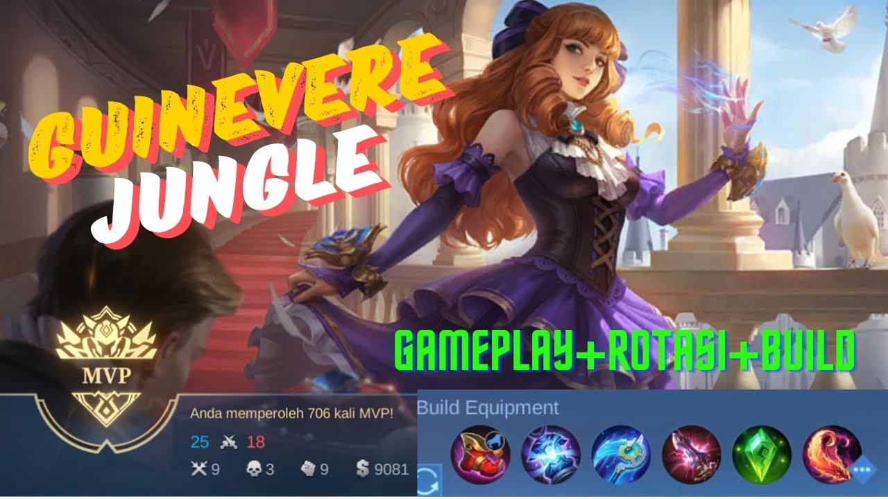 TUTORIAL GUINEVERE JUNGLE I GAMEPLAY ROTASI & BEST BUILD #gameplay # ...