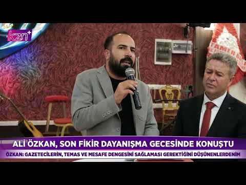 CHP'li Ali Özkan Son Fikir Gazetesi dayanışma gecesinde konuştu