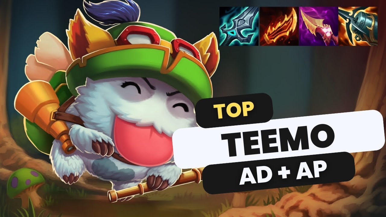 STRONGEST TEEMO BUILD EVER (AD + AP + ON-HIT) | Best Teemo Play - YouTube