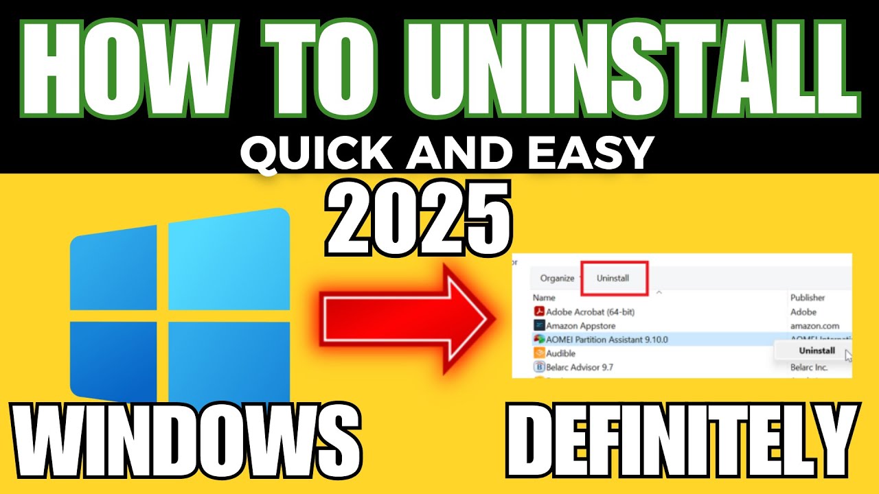 HOW TO DELETE UNUSED PROGRAMS ON WINDOWS 10 AND 11 IN 2025 FAST! - YouTube