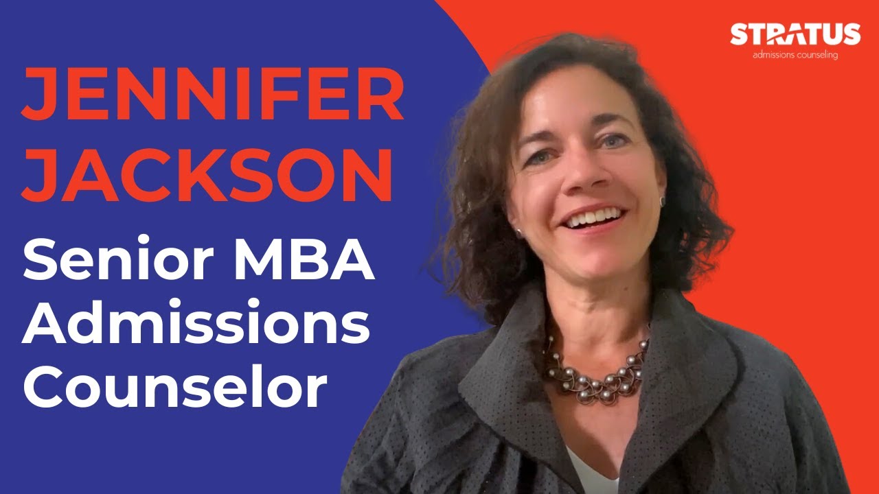 Jennifer Jackson, Stratus Senior MBA Admissions Counselor - YouTube