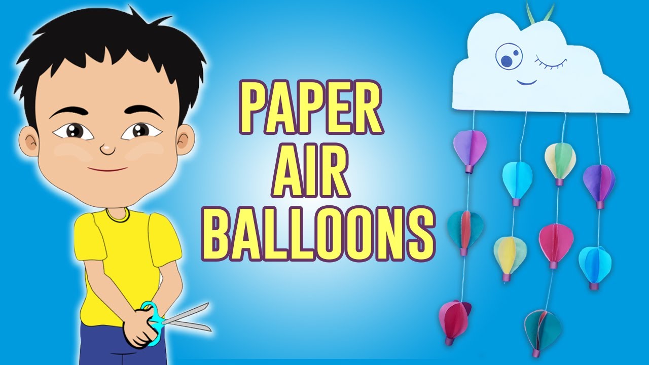 How To Make Paper 3D Hot Air Balloon | Diy Paper Air Balloon Craft for ...