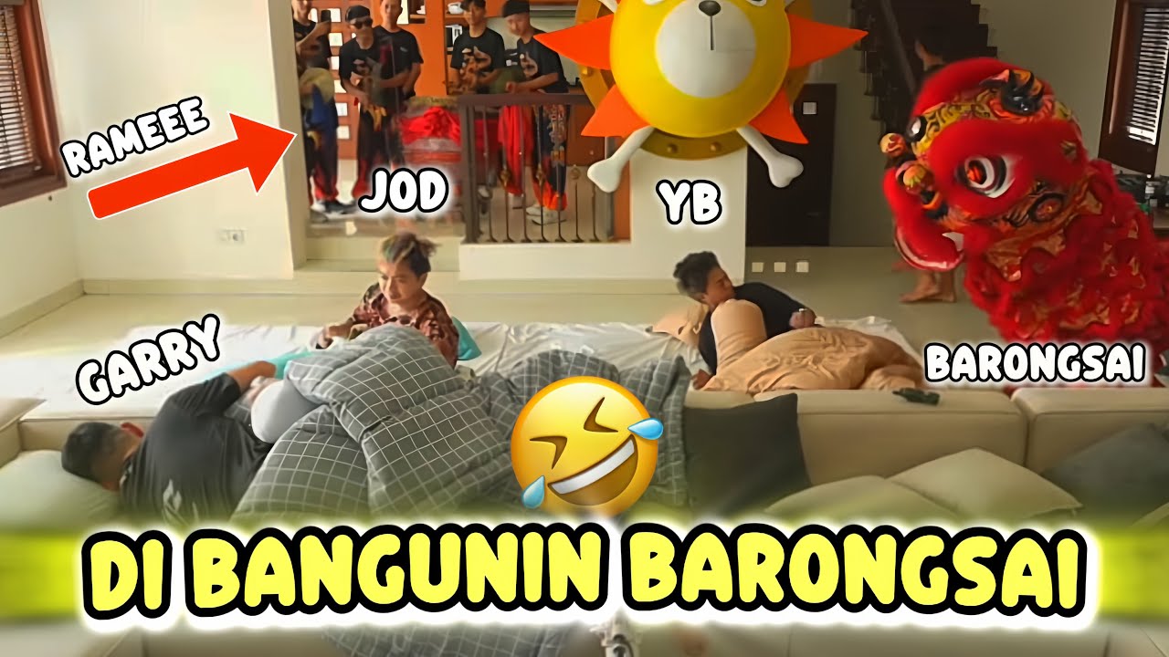 REZA ARAP,TIERISON,GARRY ANG DI BANGUNIN SAMA BARONGSAI - YouTube