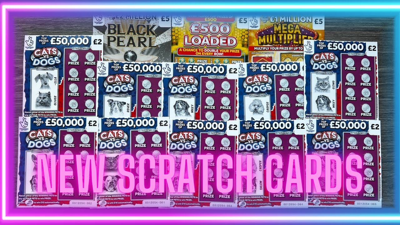 💷 £35 BRAND NEW SCRATCH CARDS, CATS VS DOGS WITH £50,000 JACPOT 💷 - YouTube