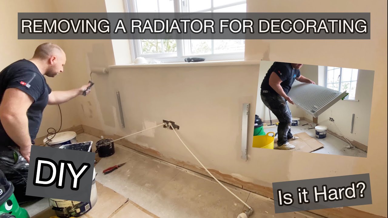 REMOVING A RADIATOR FOR DECORATING - Nursery Project - YouTube