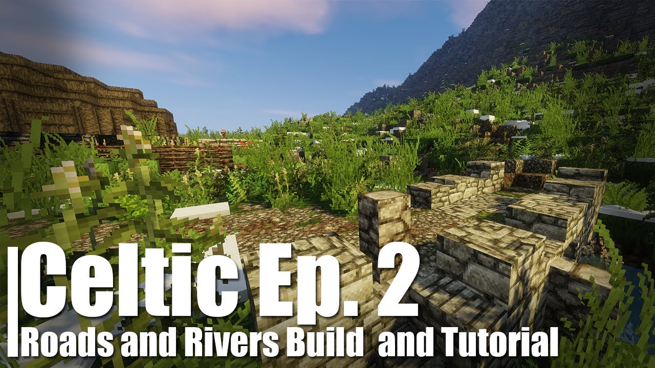 Roads and Rivers - Minecraft Celtic Build/Tutorial Ep. 2 - YouTube