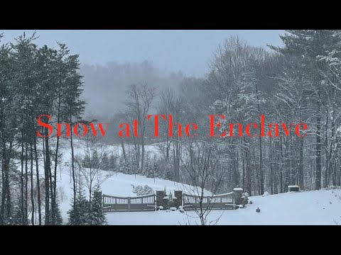 Snow at The Enclave January 16, 2022 - YouTube