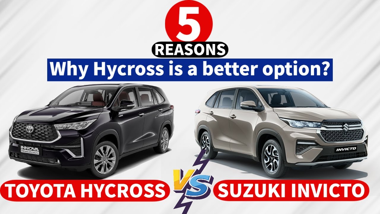 Toyota Innova Hycross v/s Maruti Suzuki Invicto 2024 | Why Hycross is ...