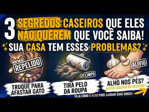 3 Segredos Caseiros Que Podem Facilitar o Seu Dia!