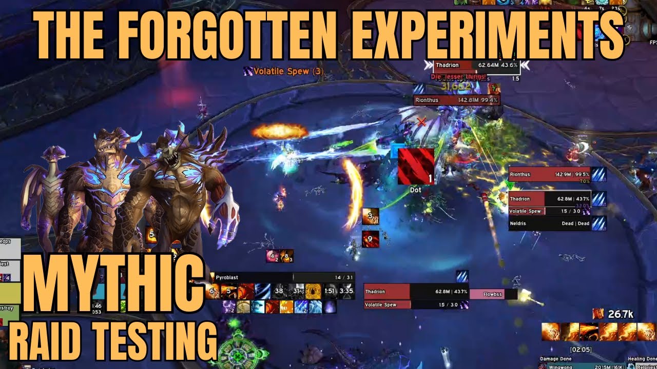 Forgotten Experiments MYTHIC Raid Testing - YouTube