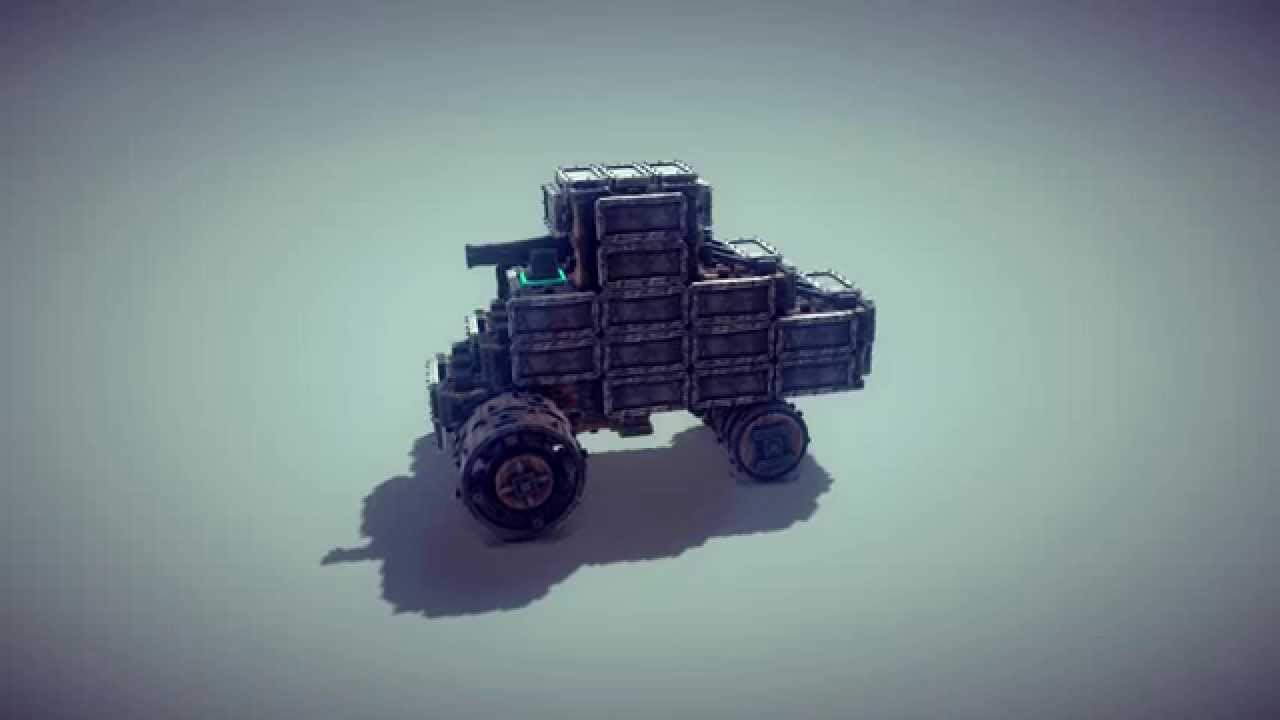 Besiege - The Big Foot M4 T10 Mine Clearing Prototype - YouTube