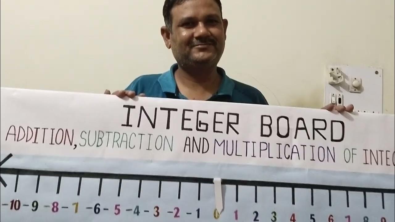 How to Make an Integer Board Model l #maths #integers #integersclass6 ...