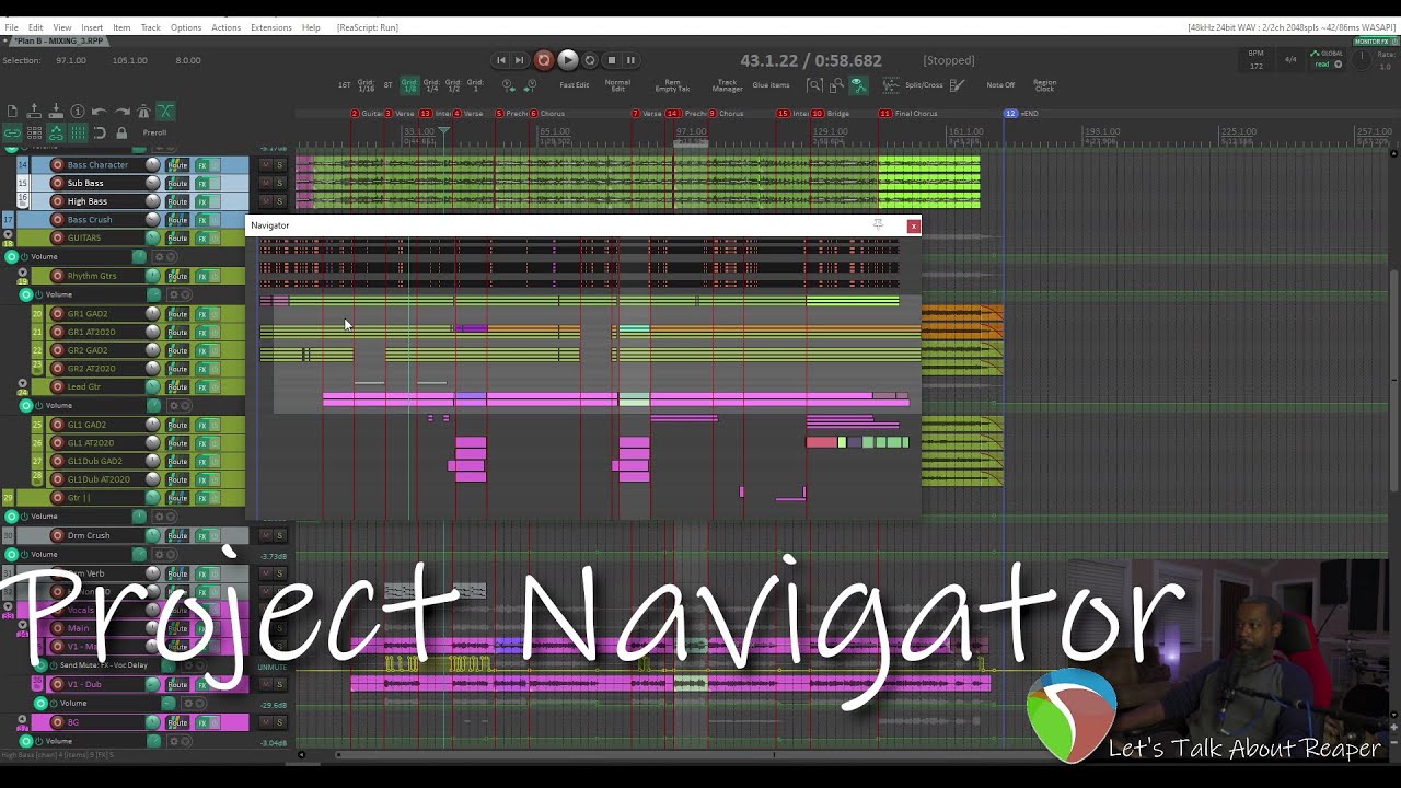 Let's Talk About Reaper - The Project Navigator - YouTube