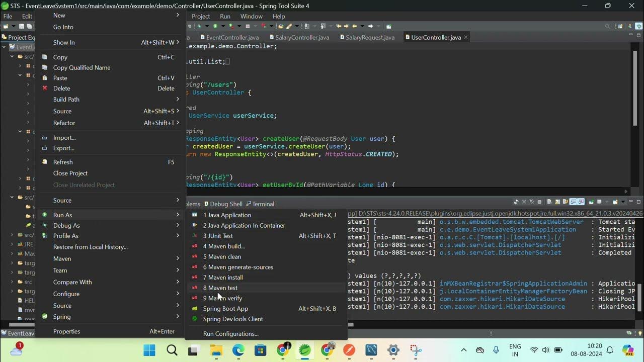 Event Leave Management System | Java Spring Boot Project | Postman| Source Code Free |Er Aman ...