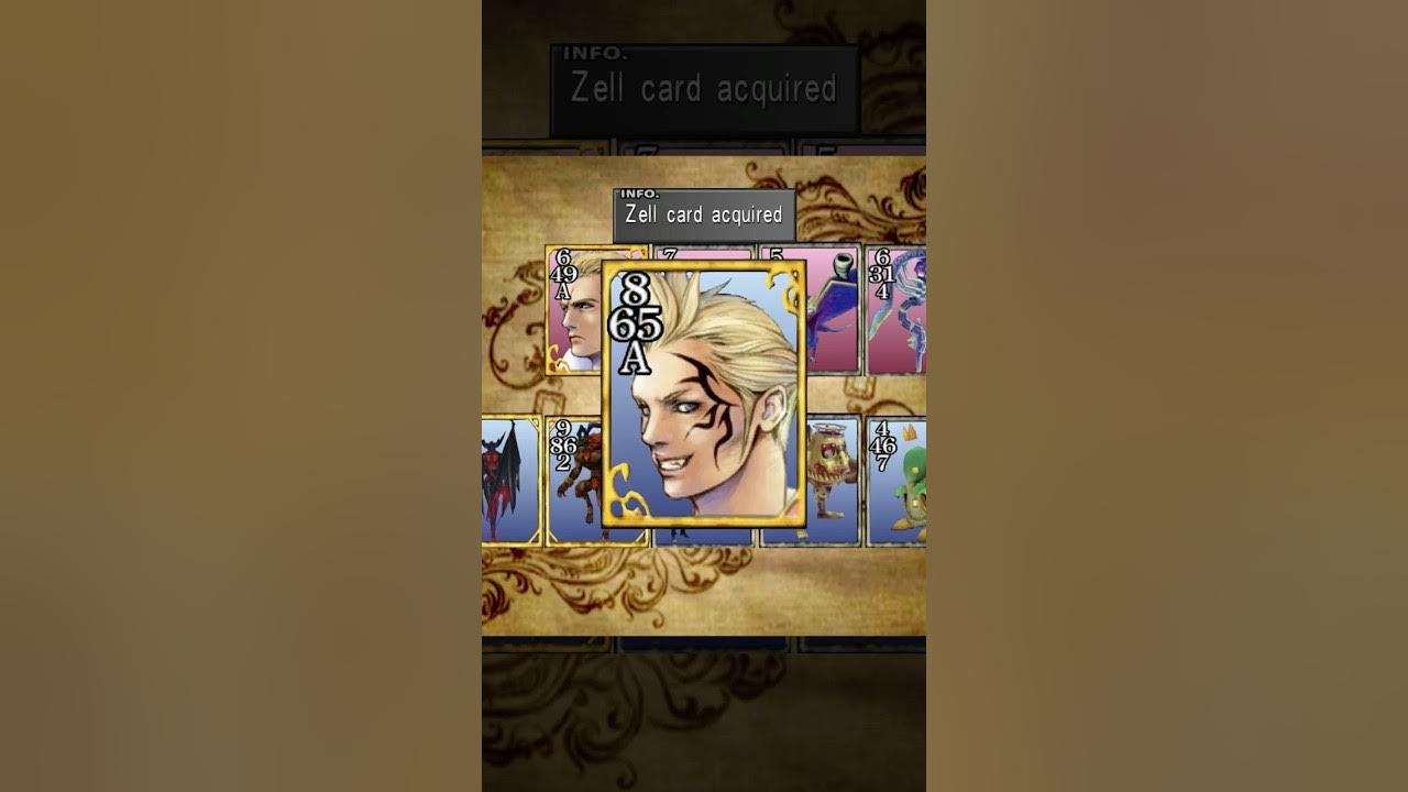 Final Fantasy VIII Remastered - Battle with Mom's Zell to Get Zell Card #6 #fantasy - YouTube