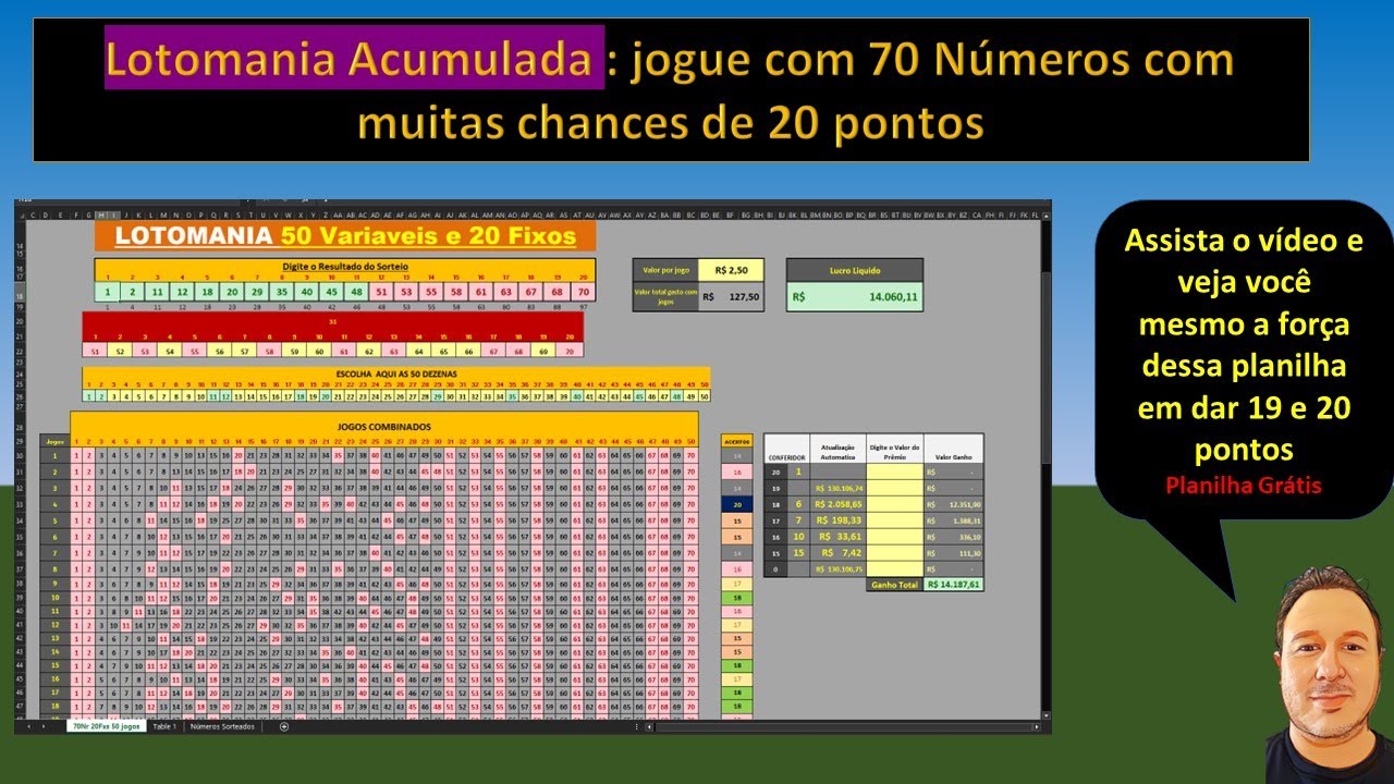 Como ganhar muitos dinheiro na Lotomania (70 Números ) - YouTube