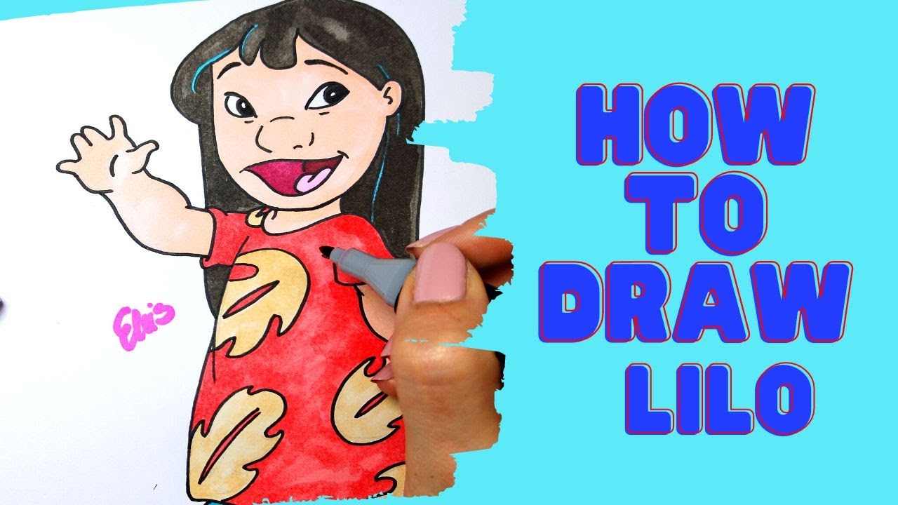 How to Draw Lilo || drawing tutorial || #drawingtutorial #tutorial # ...