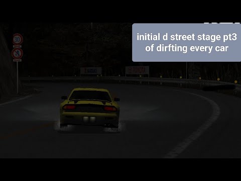 initial d street stage pt3 of dirfting every car - YouTube