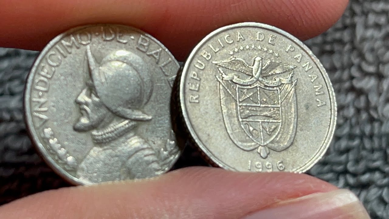 1996 Panama Un Decimo de Balboa Coin • Values, Information, Mintage, History, and More - YouTube