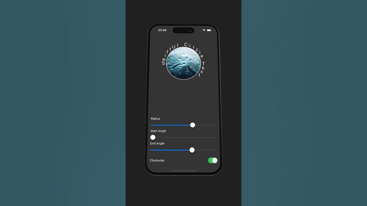 Circular Text with SwiftUI #shorts - YouTube