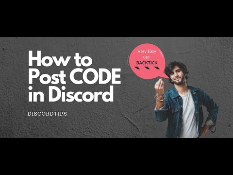 How to Post Code in Discord - Discord syntax -2020 - YouTube