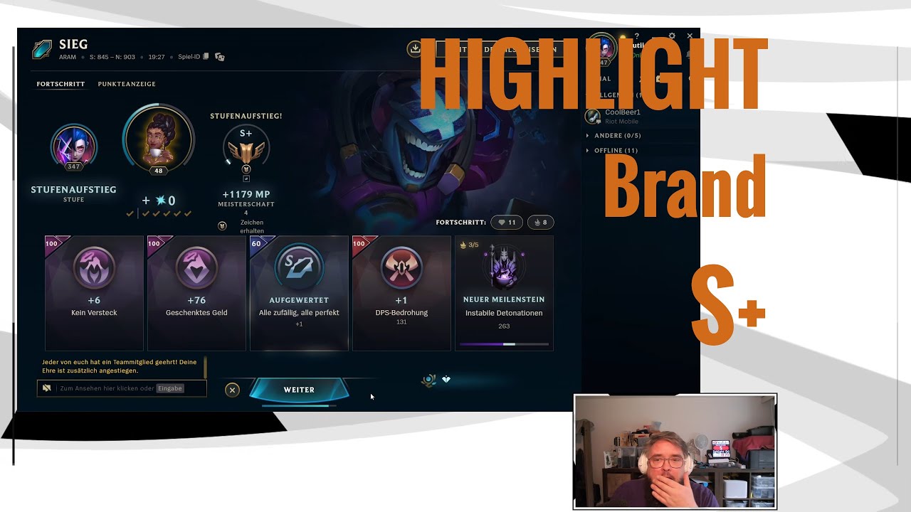 Highlight | League of Legends | ARAM | Brand | S+ | 30.03.2025 - YouTube